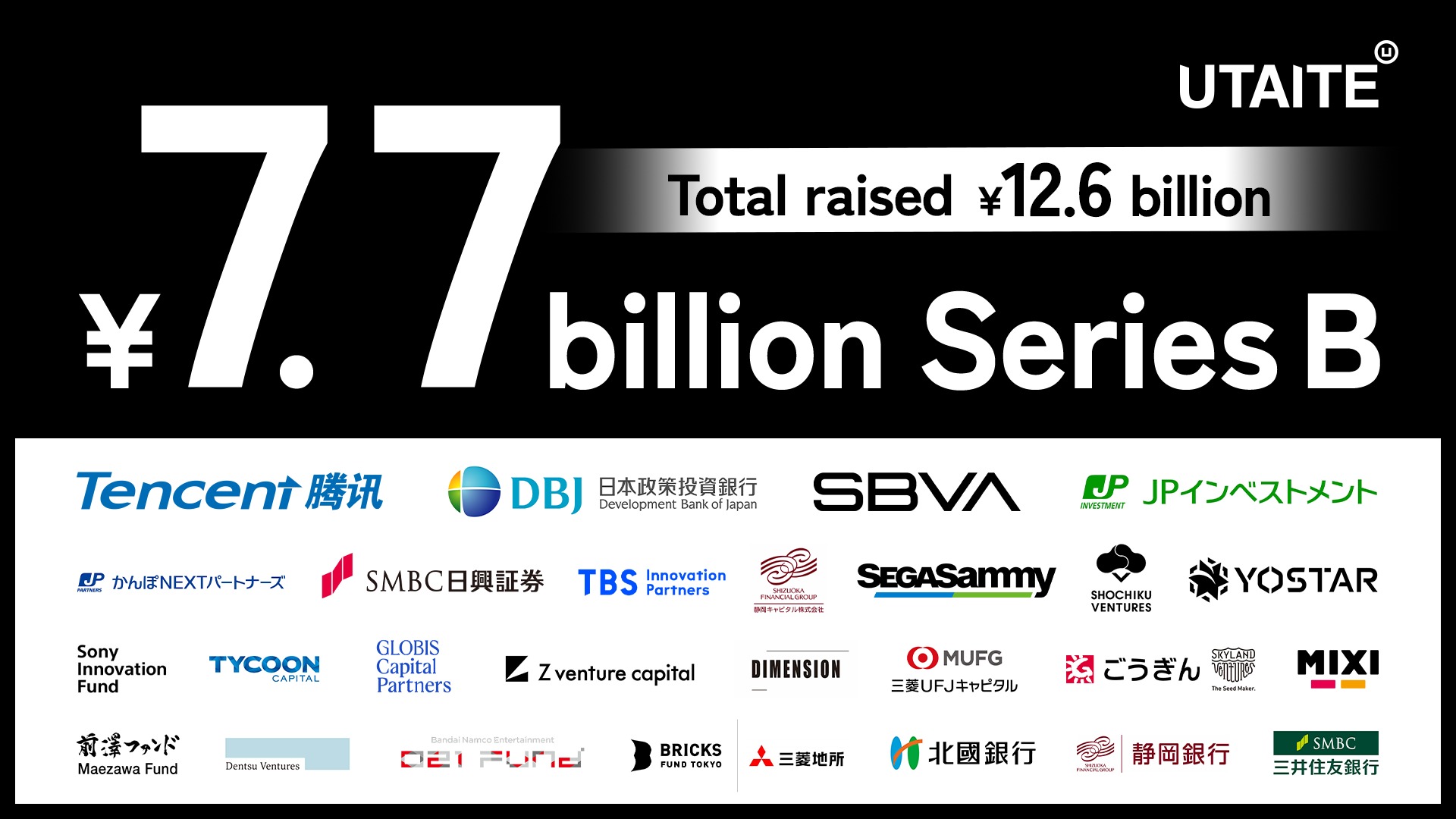 UTAITE Inc., a market-leading 2.5D IP agency in Japan, has raised $55M ...